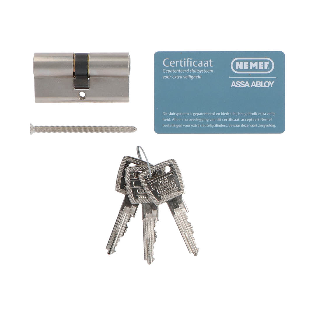 Nemef veiligheidscilinder 132/9P met patent (NF3plus) | Nemef