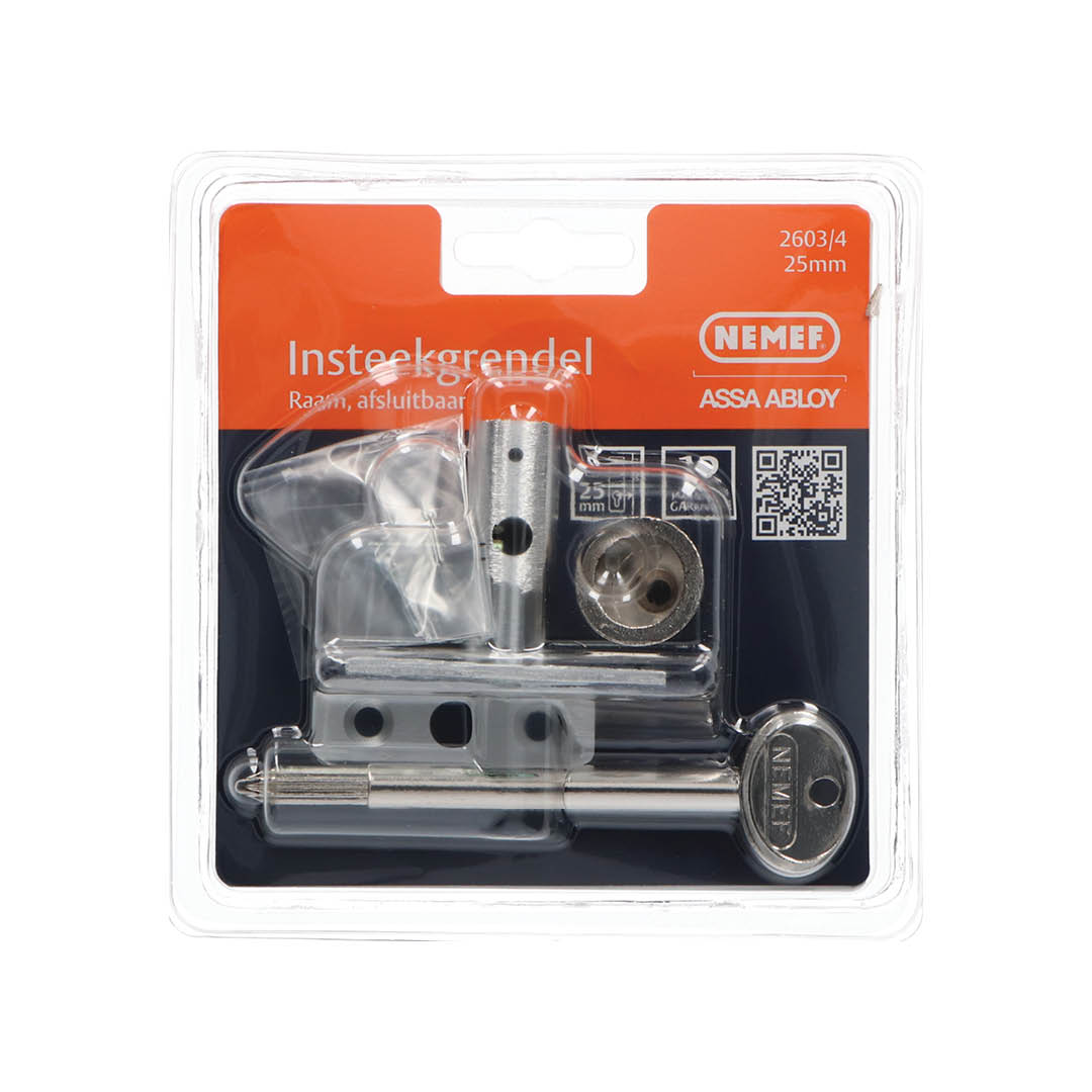 Nemef insteekgrendel afsluitbaar 2603/4-25 mm | Nemef